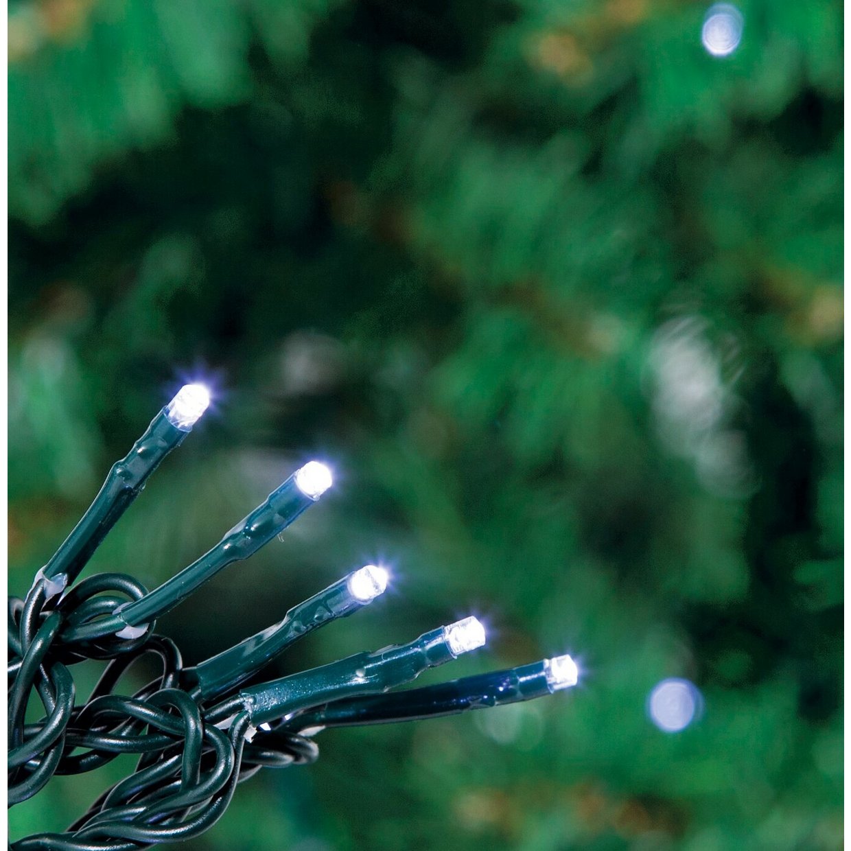 Habitat 200 Multi Function And Timer Led Christmas Lights White Ged 3925
