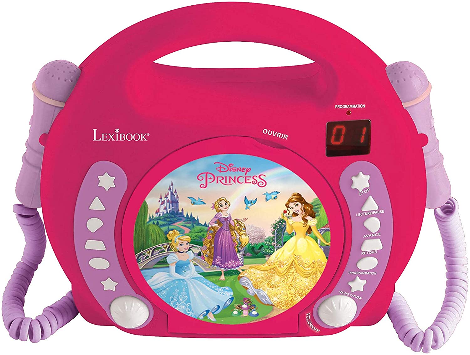 Disney Princess CD Player Kids Karaoke With 2 Mic's – GED Outlet