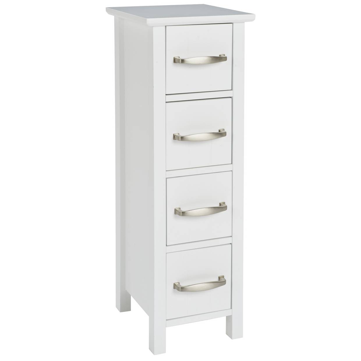 Home 4 Drawer Bathroom Drawer Unit - White – GED Outlet