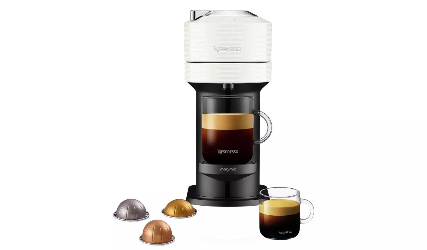 Nespresso Vertuo Next Pod Coffee Machine by Magimix - White – GED Outlet