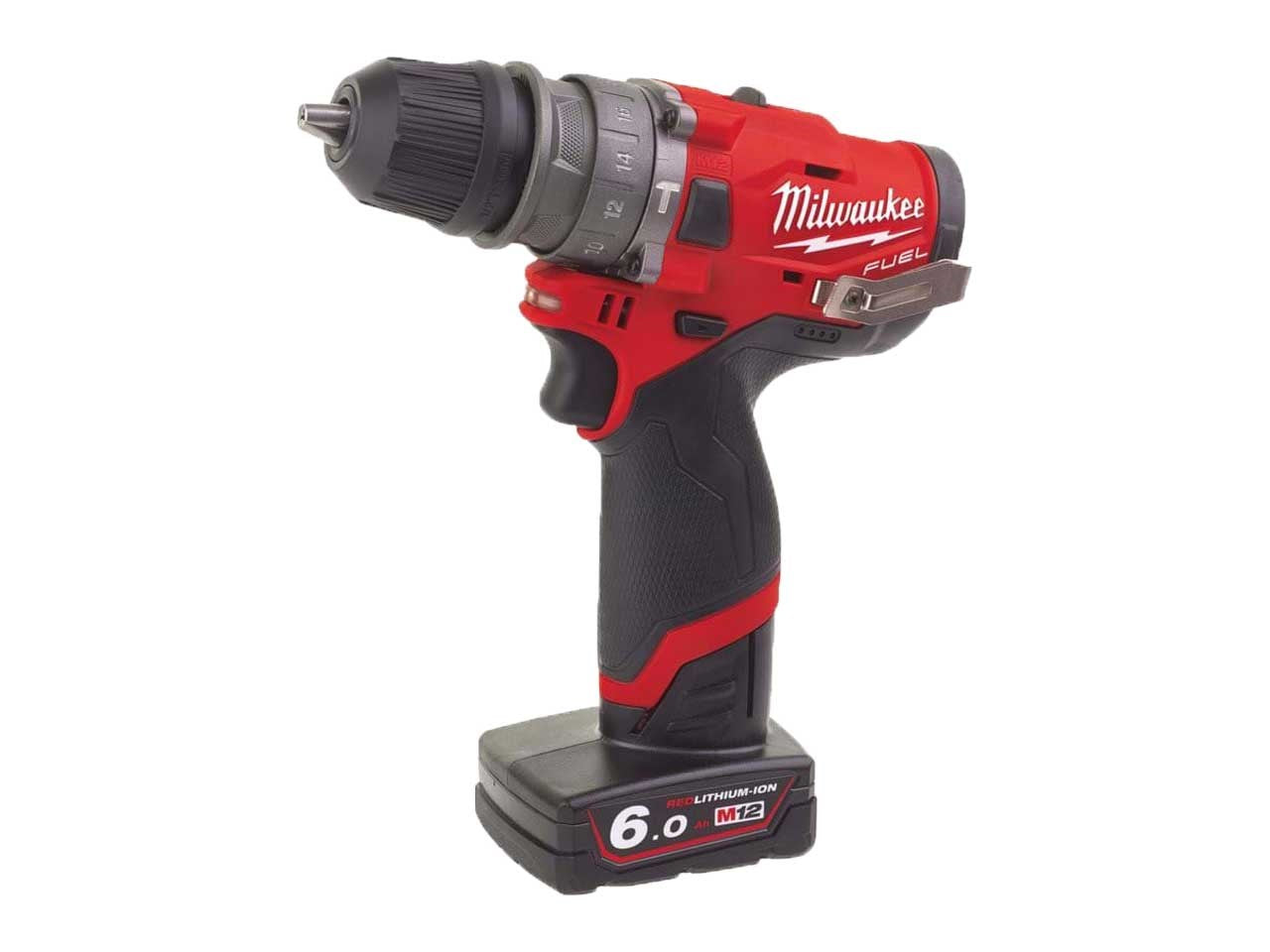 Milwaukee M12FPDXKIT-602X 12v Fuel Removable Chuck Percussion Drill (N ...