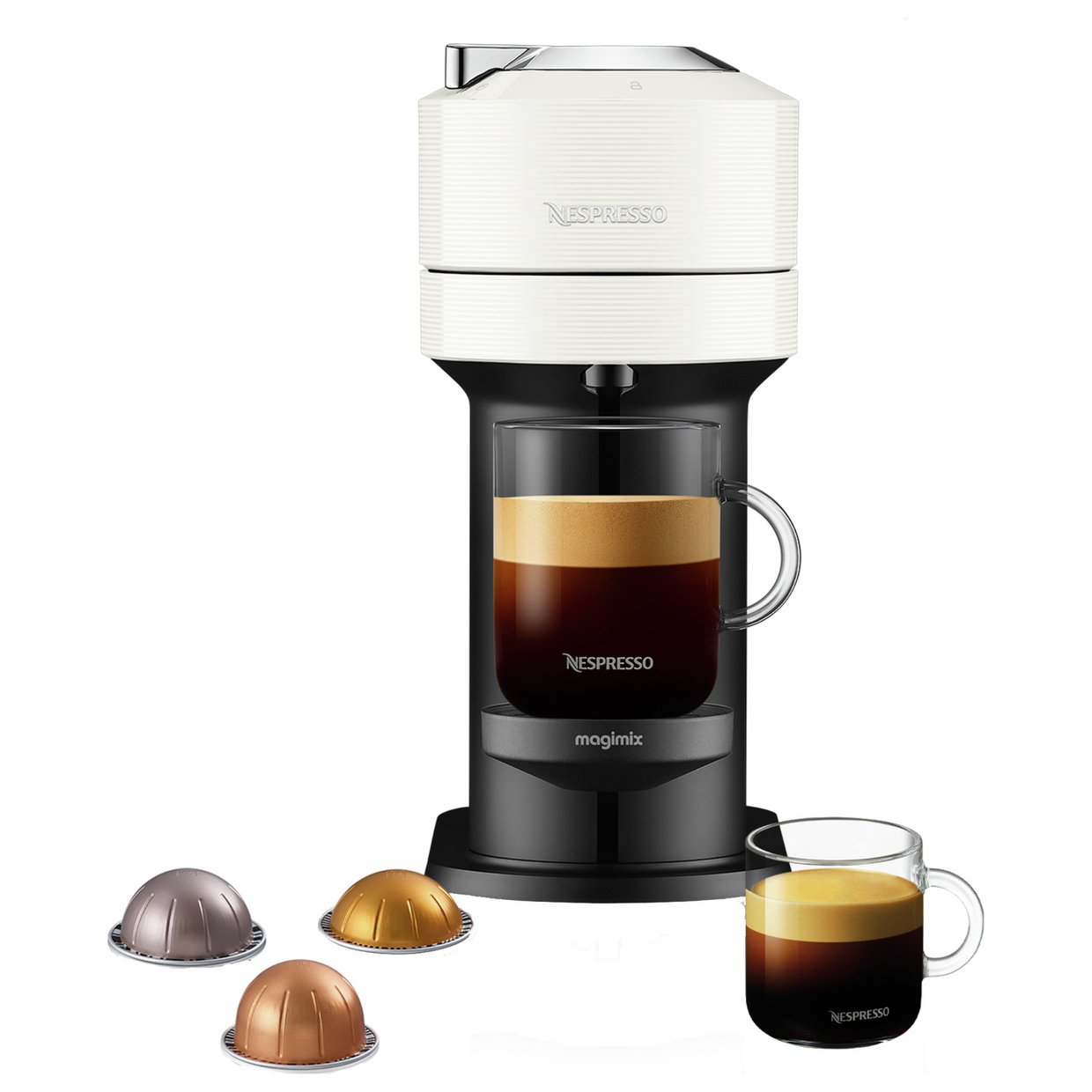 Nespresso Vertuo Next Pod Coffee Machine by Magimix - White – GED Outlet