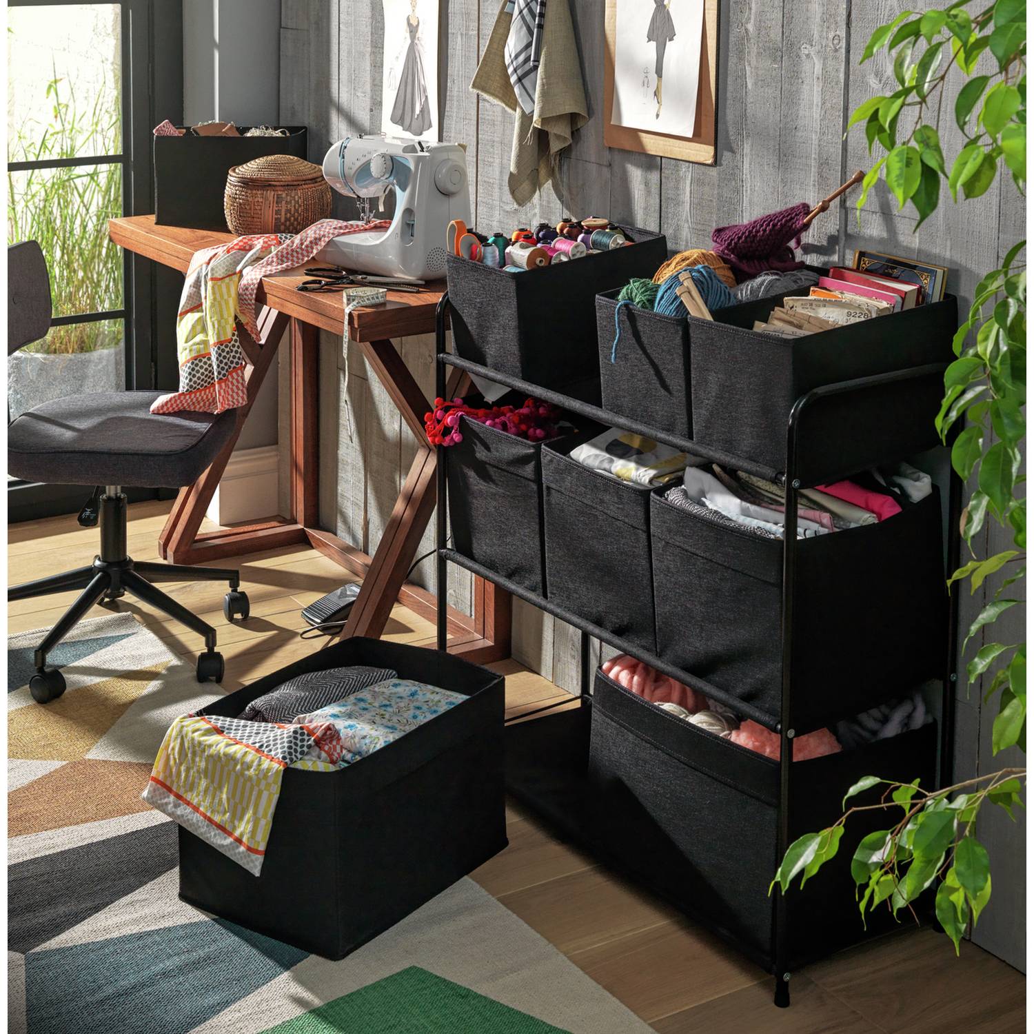Home 9 Box Storage Unit - Black – GED Outlet
