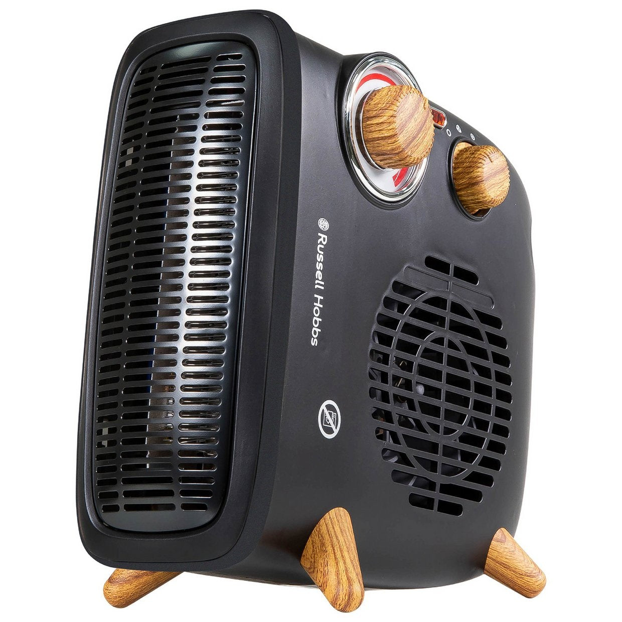 Russell Hobbs Scandi Wood/Black Vertical & Horizontal 1.8kW Heater - R ...