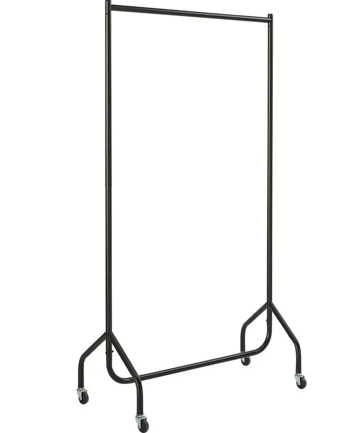 Home Heavy Duty Single Clothes Rail - Black – GED Outlet